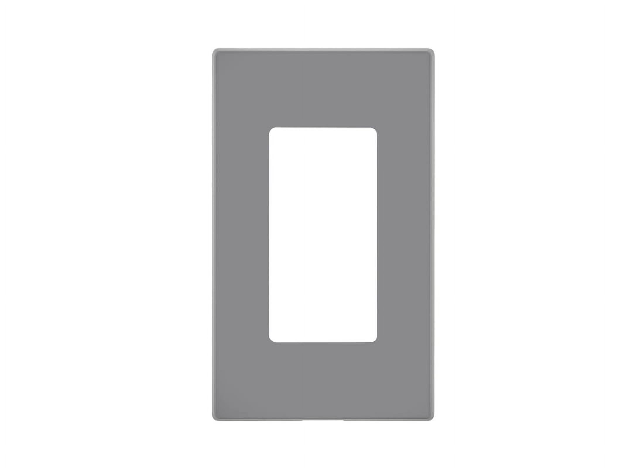 Leviton 3004971 Decora Light Gray 1 Gang Polycarbonate Screwless Wall ...