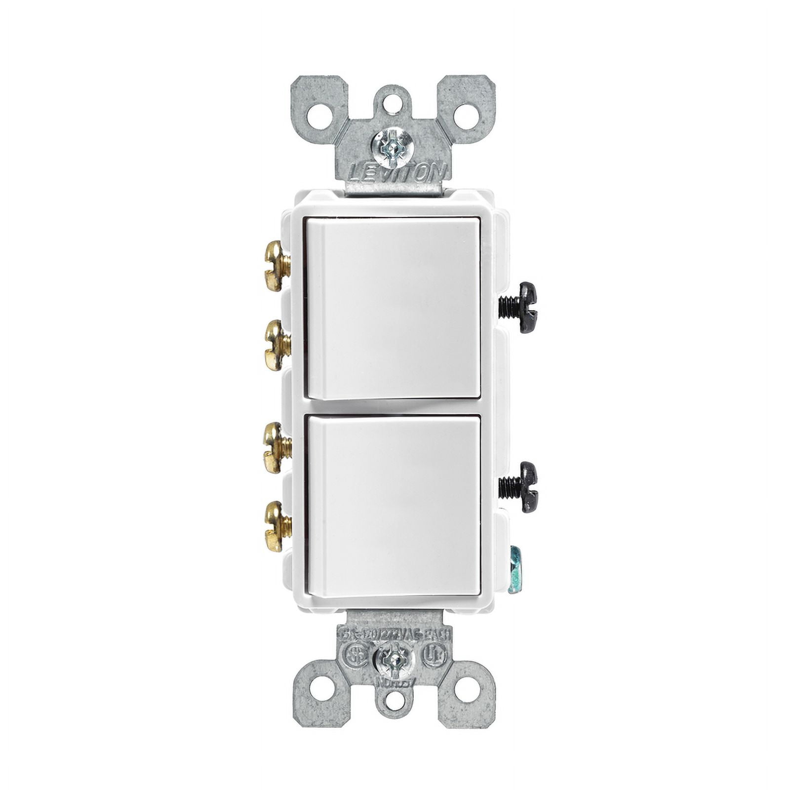 Leviton 05643-0WS 05643-0Ws Decora 15 Amps 3-Way Rocker Switch White ...