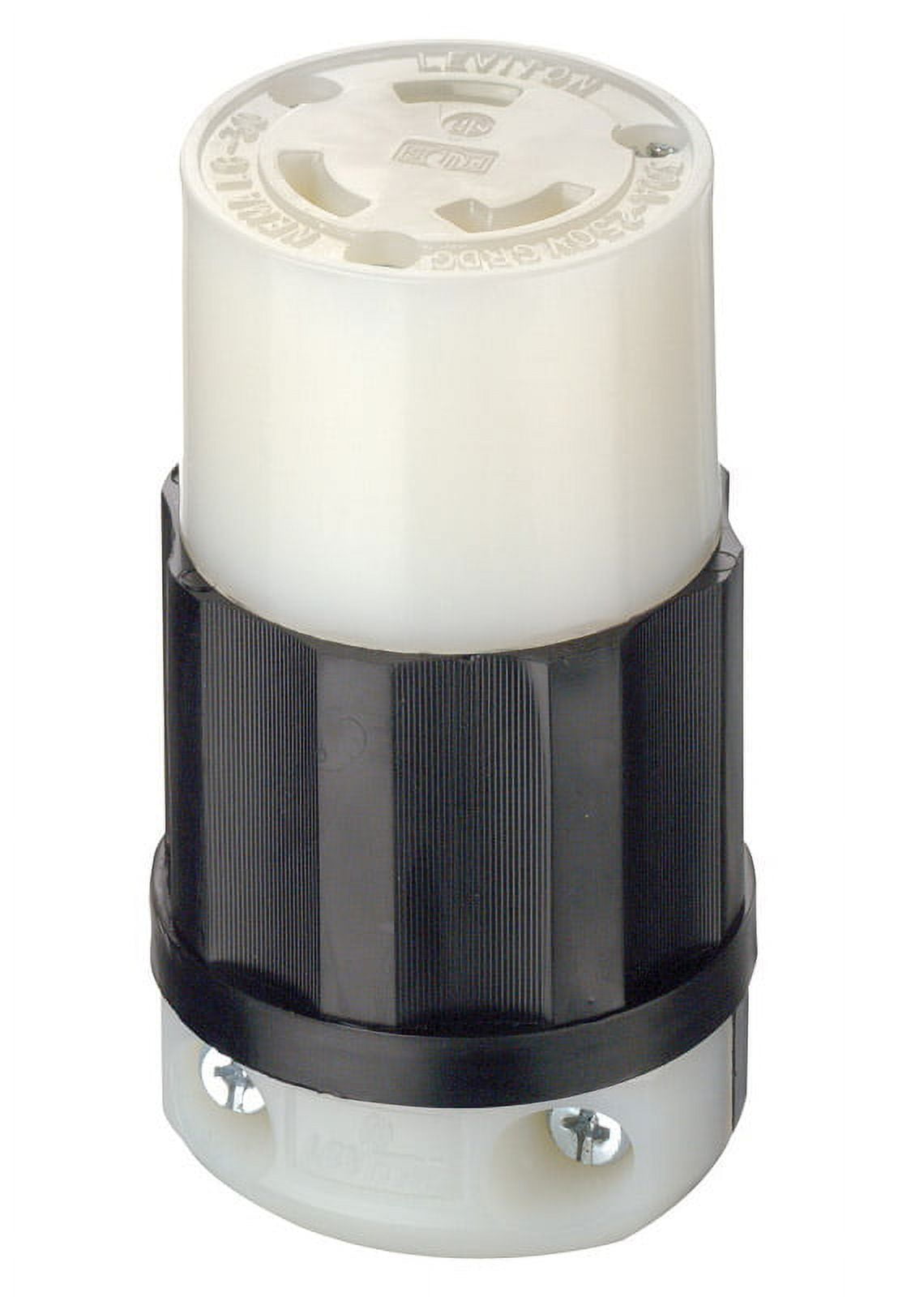 Leviton 30A 250V 3-Wire 2-Pole Industrial Grade Locking Cord Connector ...