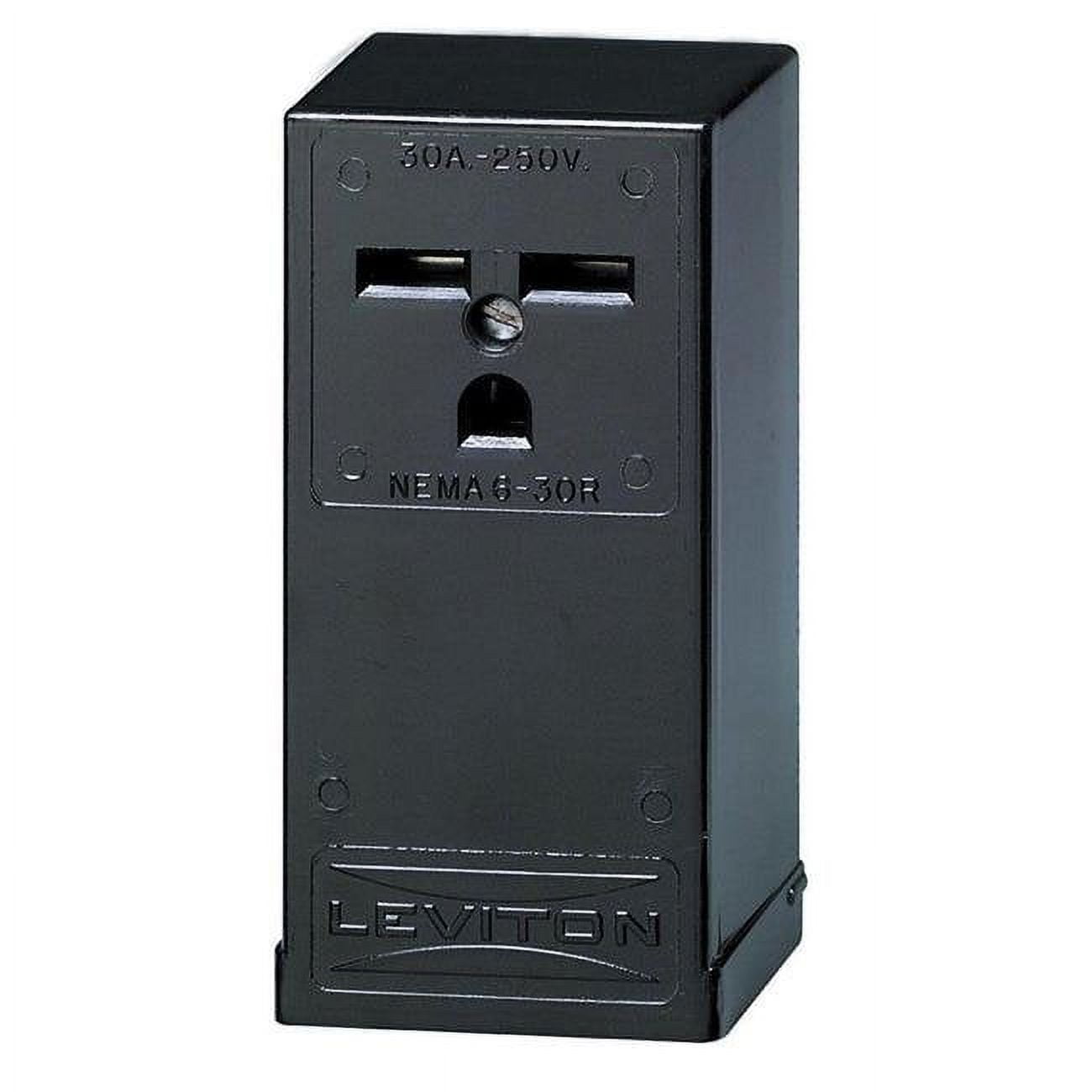 Leviton 30A Surface Mount Black 6-30R Power Outlet - Walmart.com