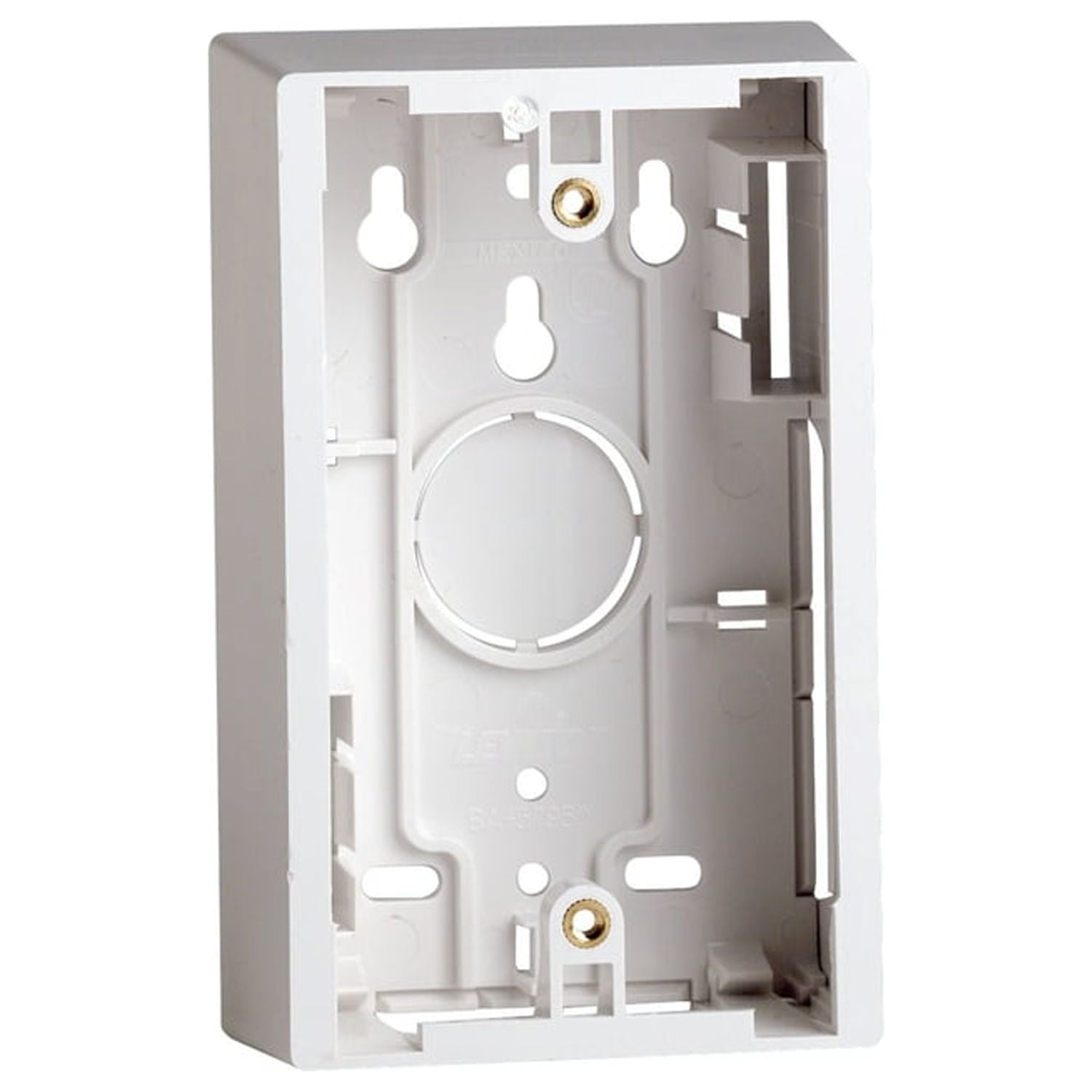 Leviton 4.72 in. Rectangle Plastic 1 gang Surface Mount Box White ...