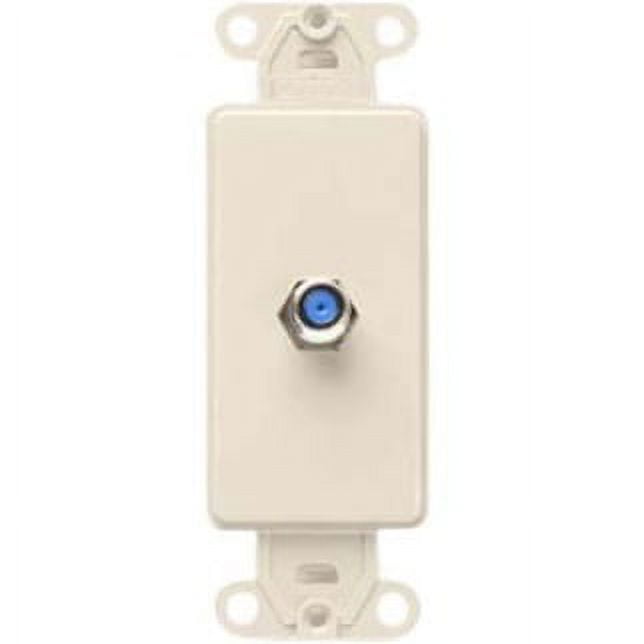 Leviton 40681-T Decora Insert, F Connector Cable Connector, Light ...