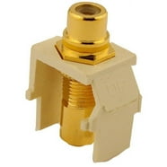 Leviton 5G108-RY5 GigaMax 5E QuickPort Connector, Cat 5E, Yellow ...