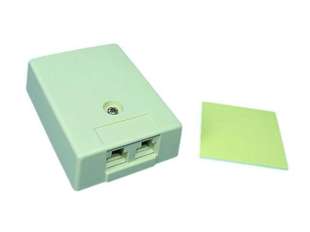 Leviton 41044-IDA Duplex Surface Mount Jack - Walmart Business Supplies