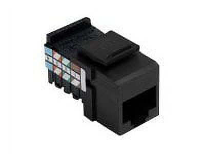 Leviton 41108-RE8 USOC Voice Grade QuickPort Snap-In Connector - Black ...