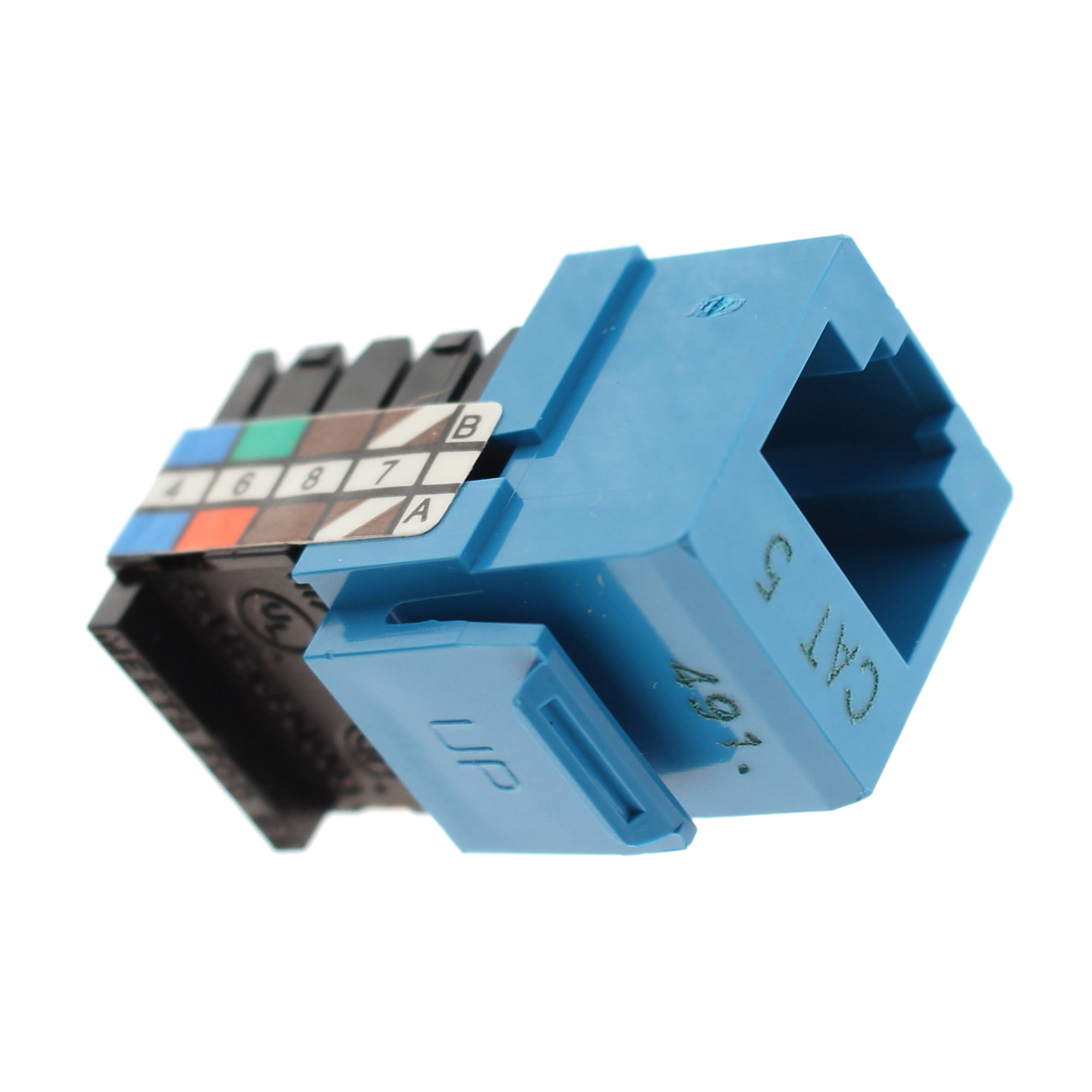 Leviton 41108-RL5 Category 5 QuickPort Connector, CAT 5, Blue - Walmart.com