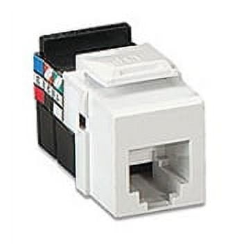 Leviton 41108-RR8 Voice Grade QuickPort Connector, 8-Wire, Red ...