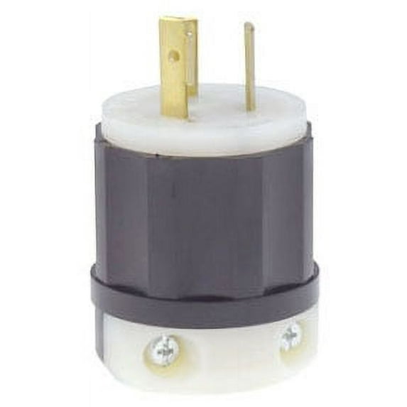 Leviton 4770-C Locking Plug, Grounding, 2P, 3W, 277V, 15A, NEMA L7-15P ...