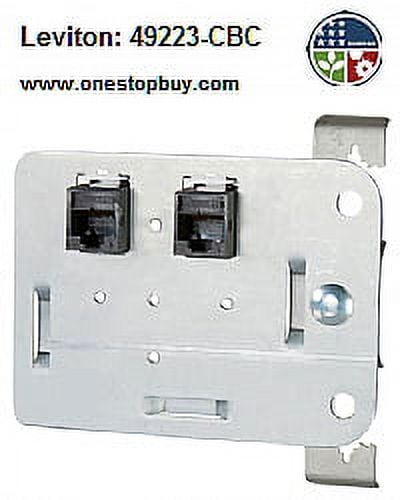 Leviton 49223-CBC Quickport In-Ceiling Bracket, w/ Clip For Drop Wiring ...