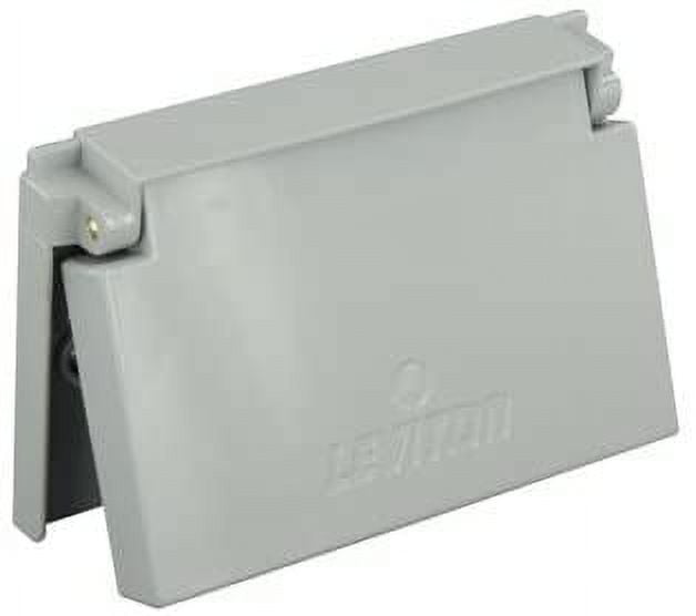 Leviton 4990 Weatherproof Cover, 1-Gang, Type: Decora/GFI, Horizontal ...