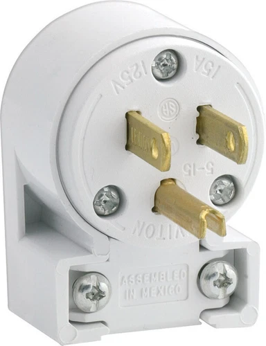 Leviton 5-15P Angle Blade Plug 2P 3W 18-12 Awg Commercial Grade Pvc ...