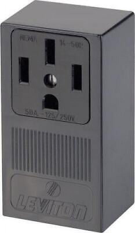 Leviton 50 amps 125/250 V Black Outlet 14-50R 1 pk - Walmart.com