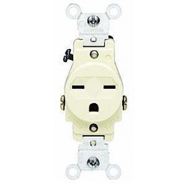 Leviton 5029-I Single Receptacle Outlet Commercial Grade 6-15R 15A 250V ...