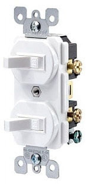 Leviton Single-Pole Electric Grounding Combination Switch, 5224-2 ...