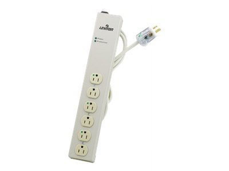 Leviton 5300-HT2 - Surge protector - AC 120 V - output connectors: 6 ...