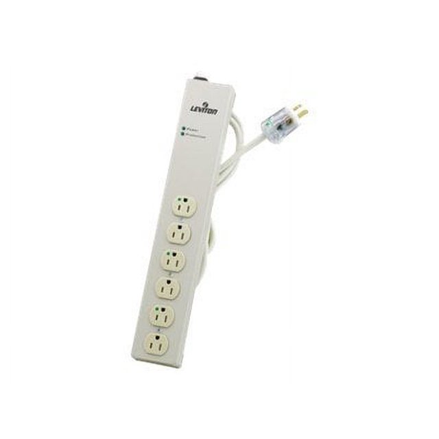 Leviton 5300-HT2 - Surge protector - AC 120 V - output connectors: 6 ...