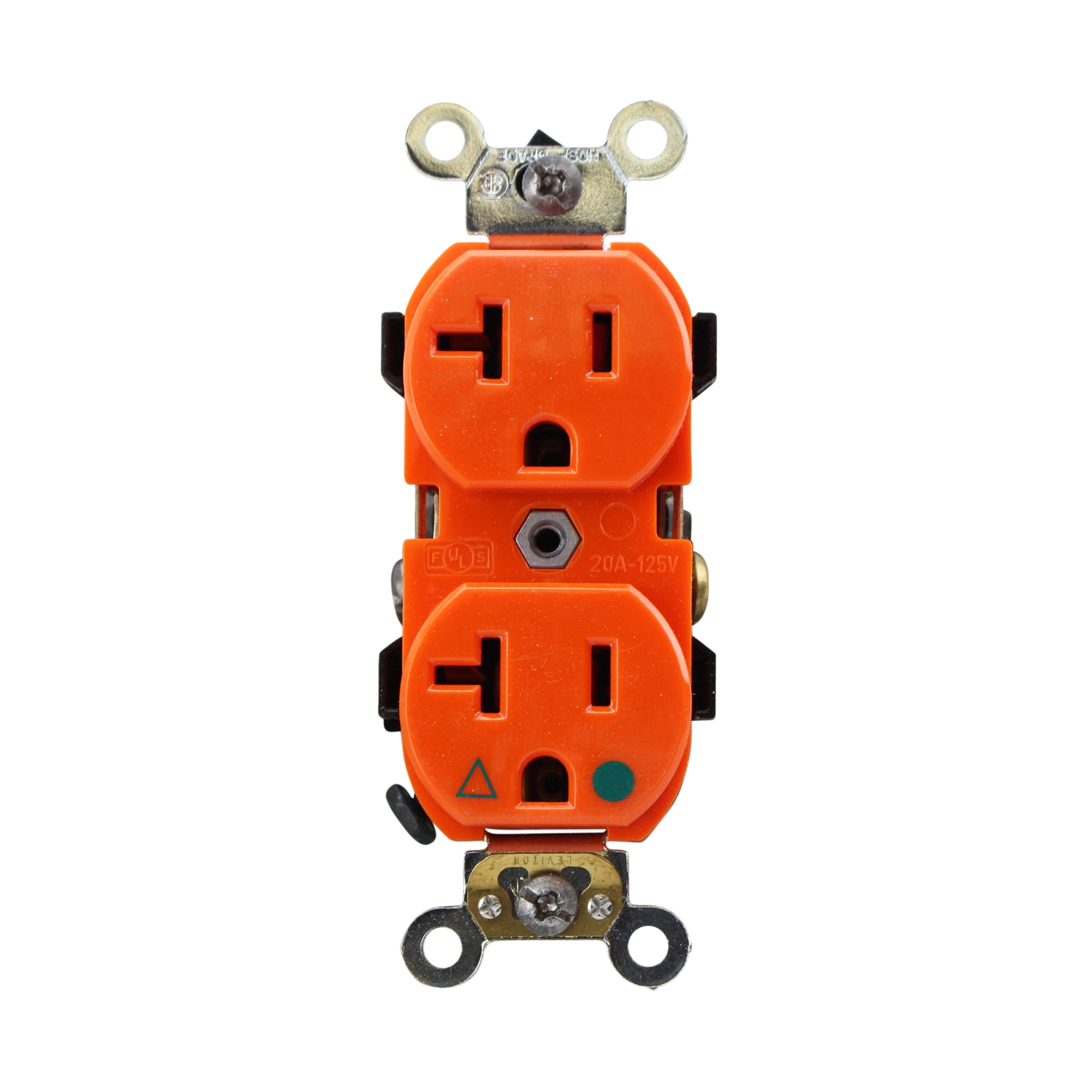 Leviton 5362-IG 20A 125V Industrial Heavy Duty Grade Straight Blade ...