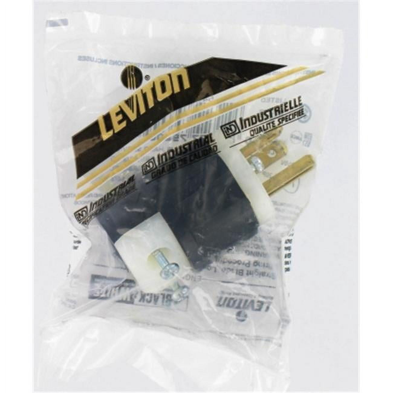 Leviton 5466-C 20 Amp, 250 Volt, Plug, Straight Blade, Industrial Grade ...
