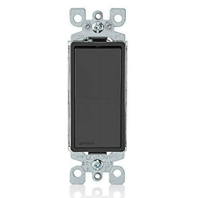 Leviton 5601-2E 15 Amp, 120/277 Volt, Decora Rocker Single-Pole AC ...