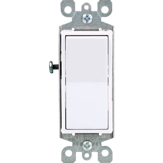 Leviton 5601-2WM 35 Pack 15Amp 120/277V Decora Rocker Single Pole AC ...