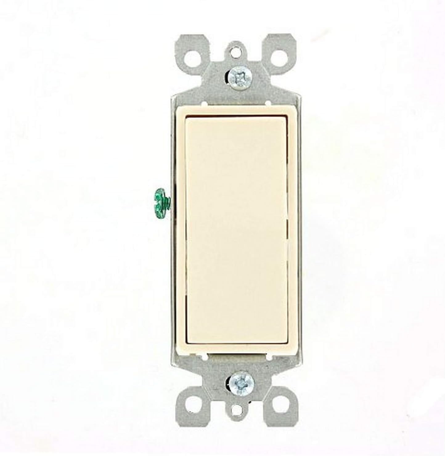 Leviton 5603-2T 15 Amp, 120/277V, Decora Rocker 3-Way AC Quiet Switch ...