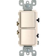 Leviton 5224-2 Combination Switch, Brown - Walmart.com