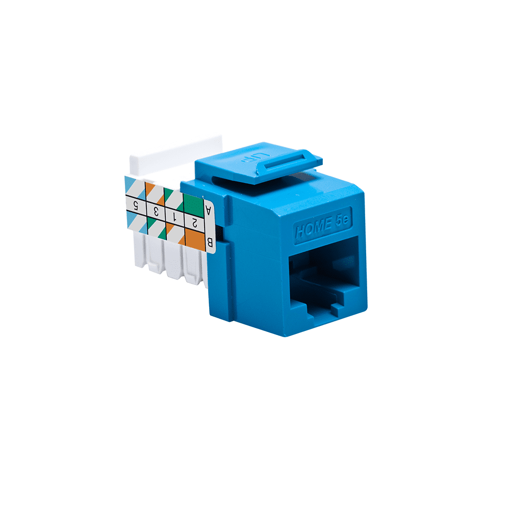 Leviton 5EHOM-RL5 HOME 5e Snap-In Jack - Blue - Walmart.com