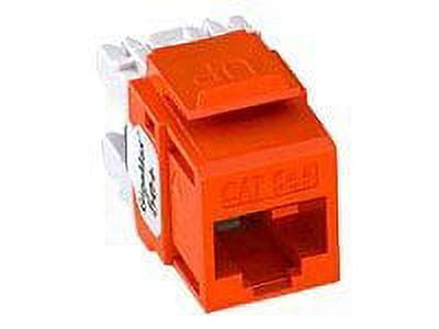 Leviton 5G110-Ri5 Gigamax 5E Qiuckport Connector, Cat5E+ Jack, Ivory ...