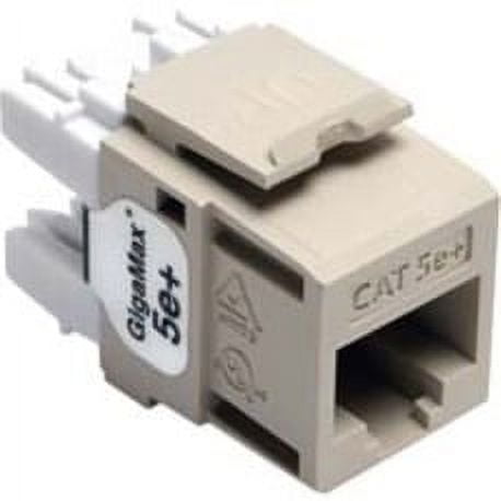 Leviton 5G110-Ri5 Gigamax 5E Qiuckport Connector, Cat5E+ Jack, Ivory ...