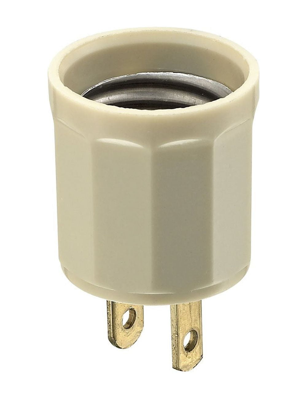 Leviton 61-I Non-Grounded Lamp Holder Adapter, 660 W, 125 Vac, Medium ...