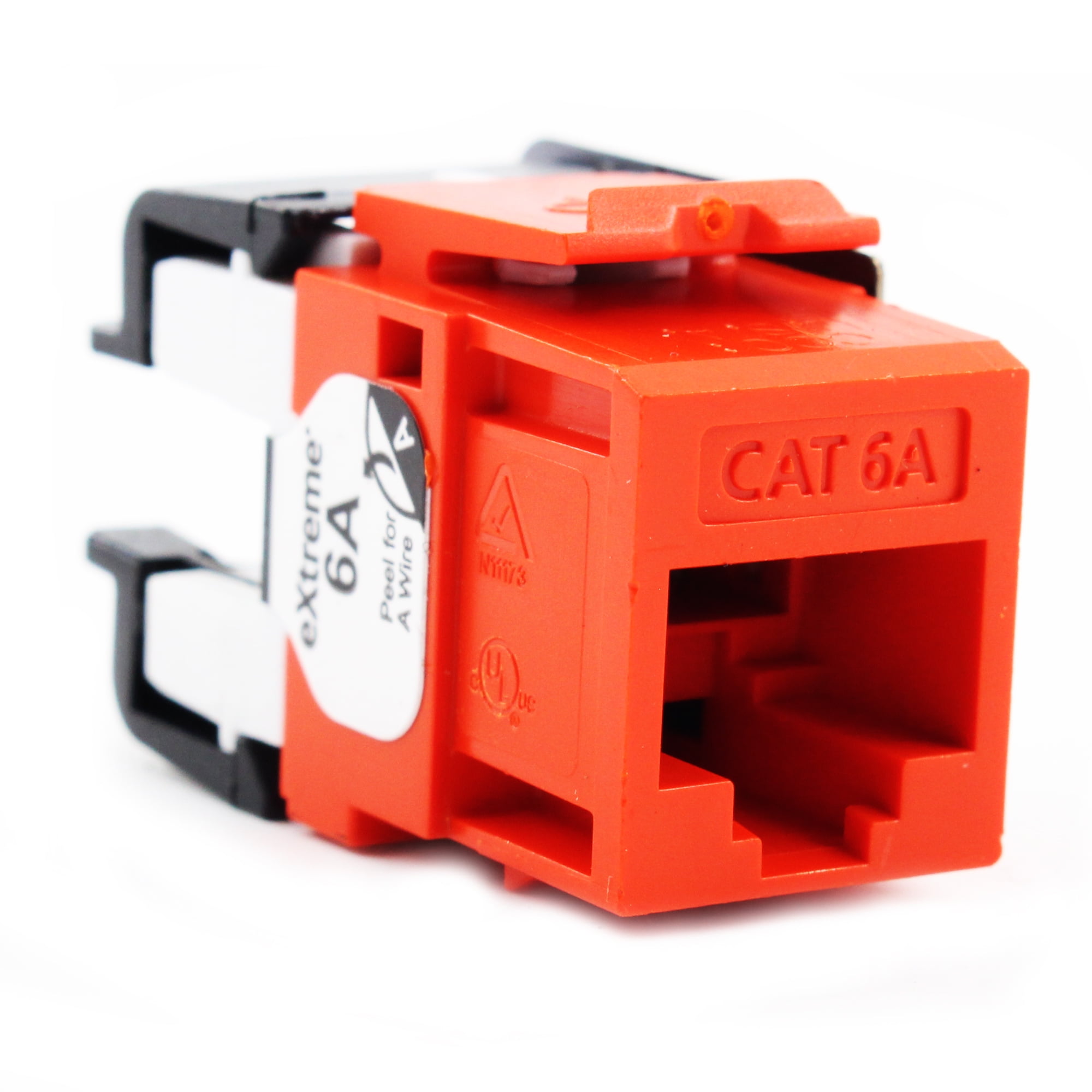 Leviton 6110G-RO6 eXtreme Quickport CAT6A Keystone RJ45 Jack, 10G ...