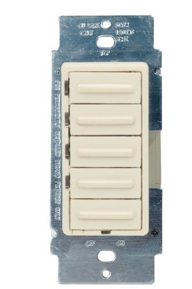 Leviton 6161-A 500 W, 120 VAC, Decora 4-Level Step Dimmer, Almond ...