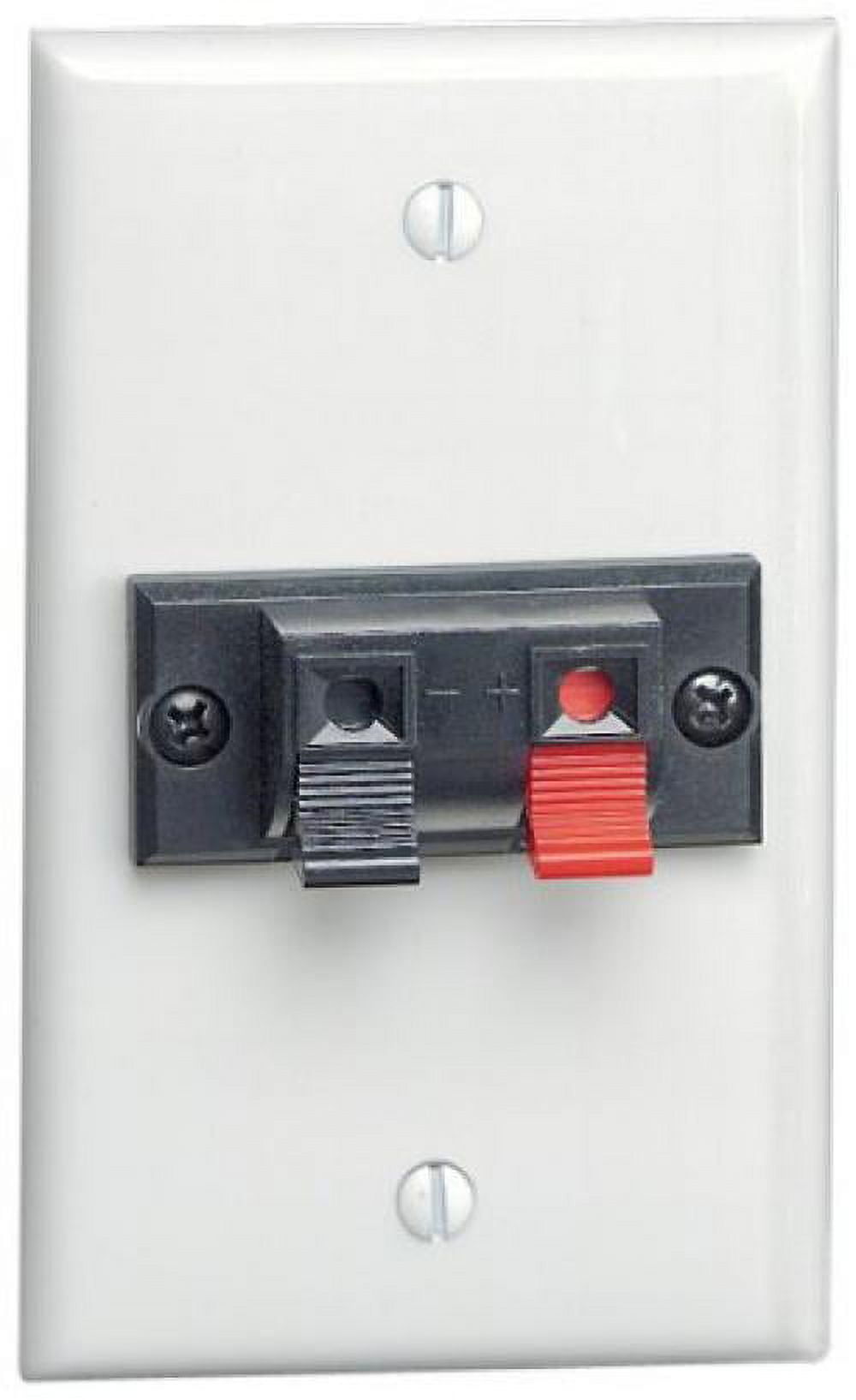 Leviton 40951-1PW 1-Gang Single Spring Clip Polymer Wallplate - White ...