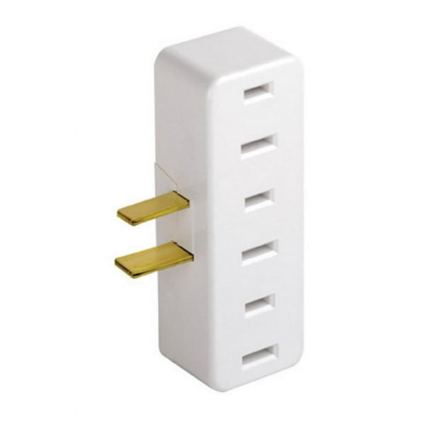 Leviton 65 15Amp 125V 3-Outlet Non-Grounding Adapter - Walmart Business ...