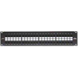 Leviton 69270-U48 Extreme 6+ QuickPort Patch Panel 2RU, Cat 6, 48-Port ...