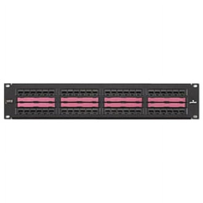Leviton 69586-C48 Extreme Cat 6+ Flat 110-Style Patch Panel, 2RU, 48 ...