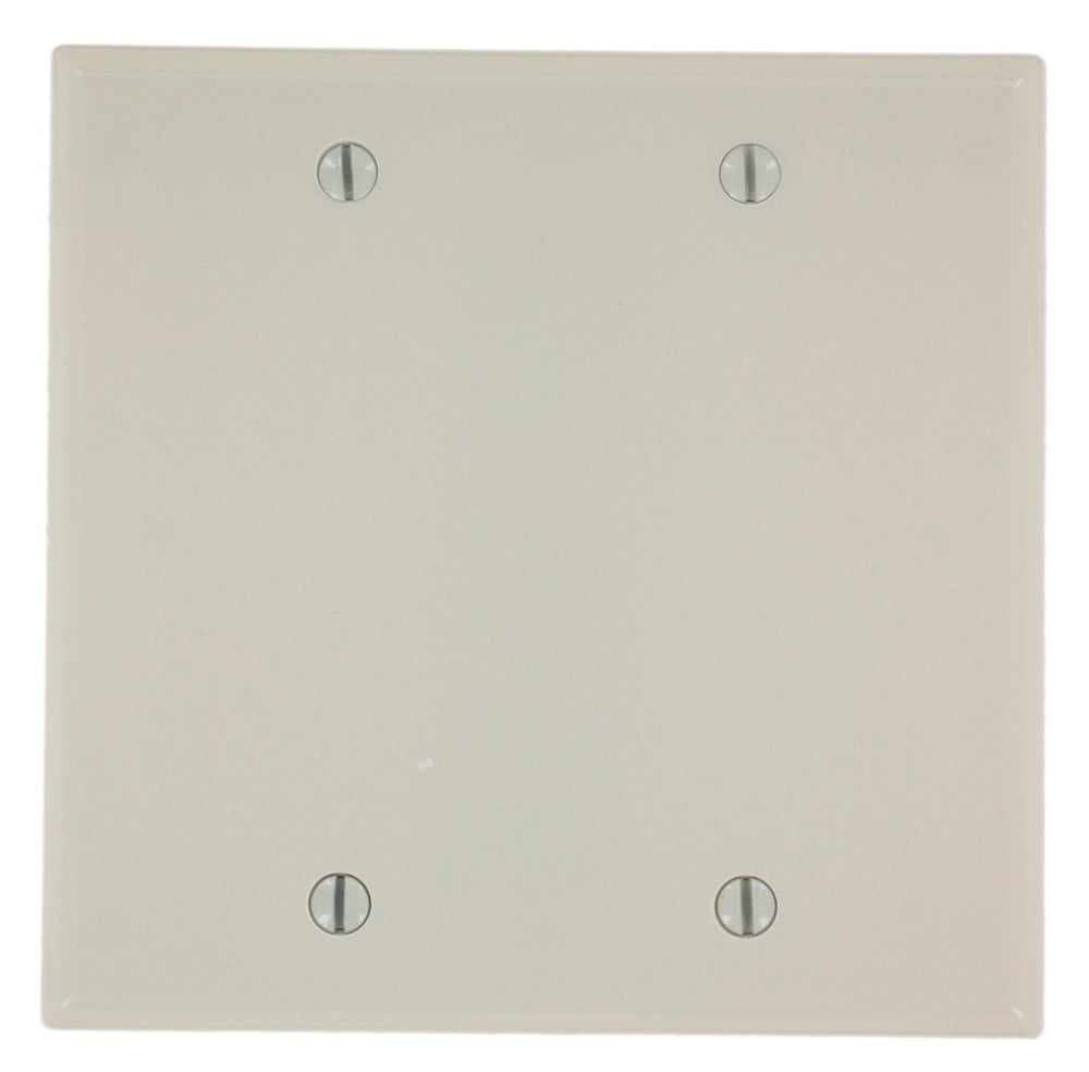 Leviton Blank Wall Plate Standard Size Traditional Style - 2 Gang ...