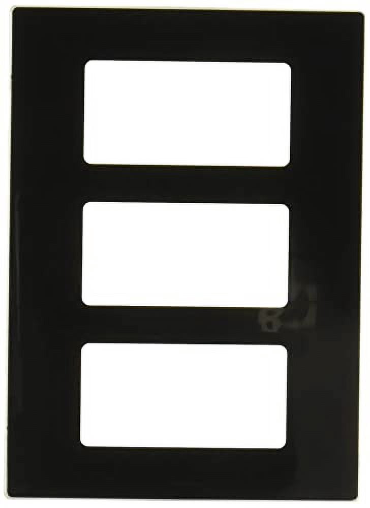 Leviton 80311-SE 3-Gang Decora Plus Wallplate Screwless Snap-On Mount ...