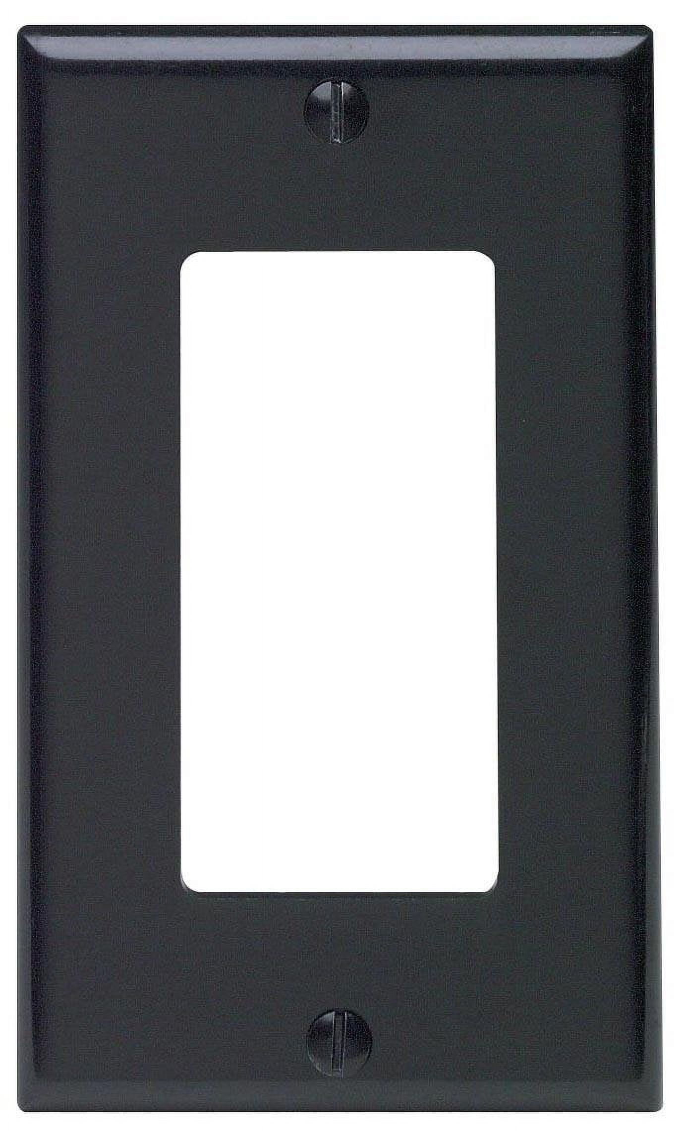 WALLPLATE DECORA 1G BLK (Pack of 1) - Walmart.com