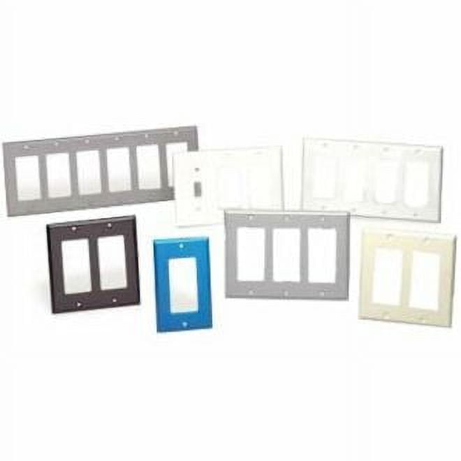 Leviton 80409-NR 2-Gang Decora/GFCI Device Wallplate, Standard Size ...