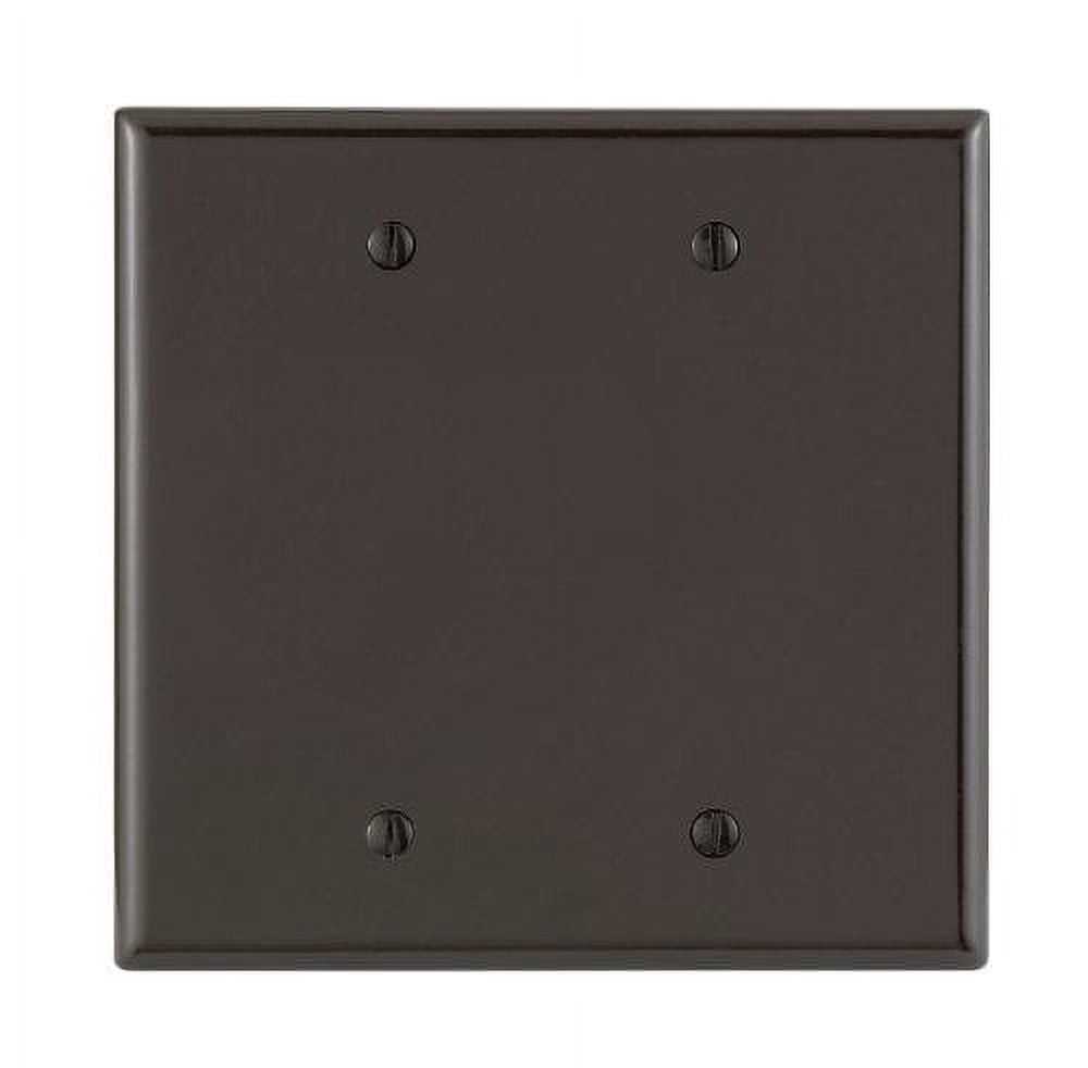 Leviton 80525 Brown Midway Two Gang Blank Wall Plate - Walmart.com