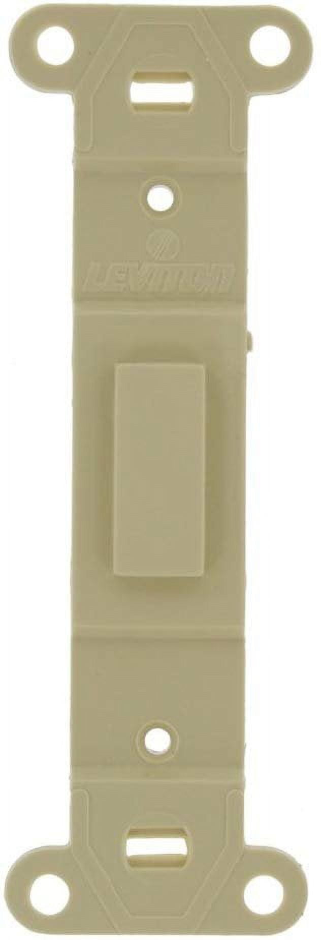 Leviton 80700-00I Toggle Plastic Adapter Plate, Blank Toggle No Hole ...