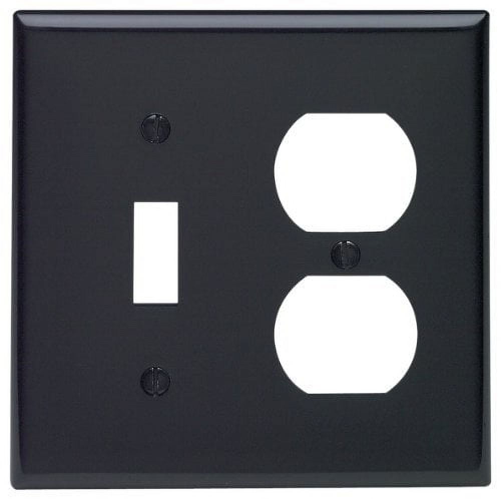 Leviton Electrical Double Toggle Switch with Duplex Receptacle Wall ...