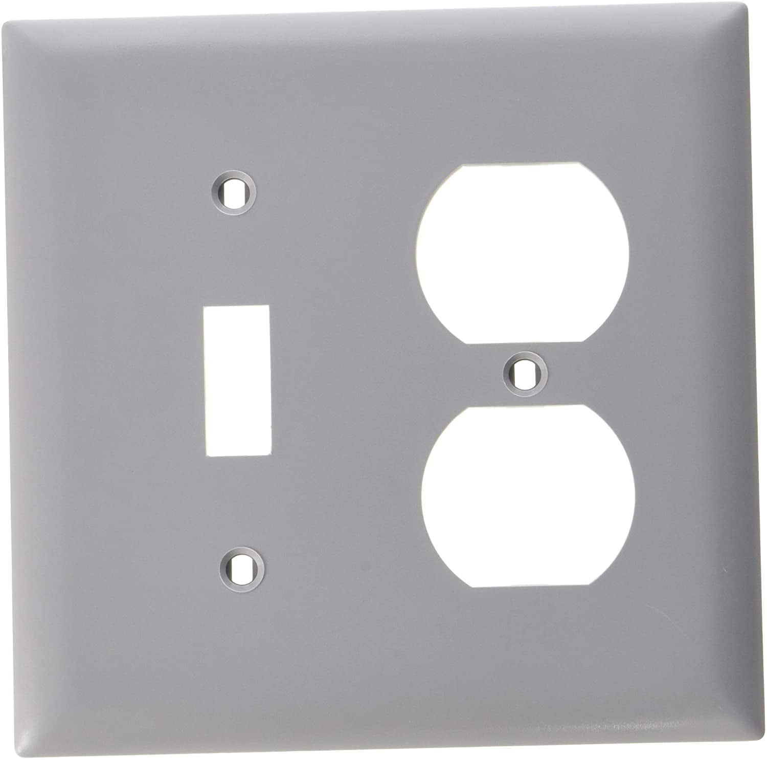 Leviton 80705-GY 2-Gang Combination Toggle Switch Duplex Outlet ...