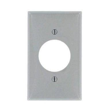 Hubbell NP720W "Office White" 1.60" Nylon Locking Receptacle Wallplate ...