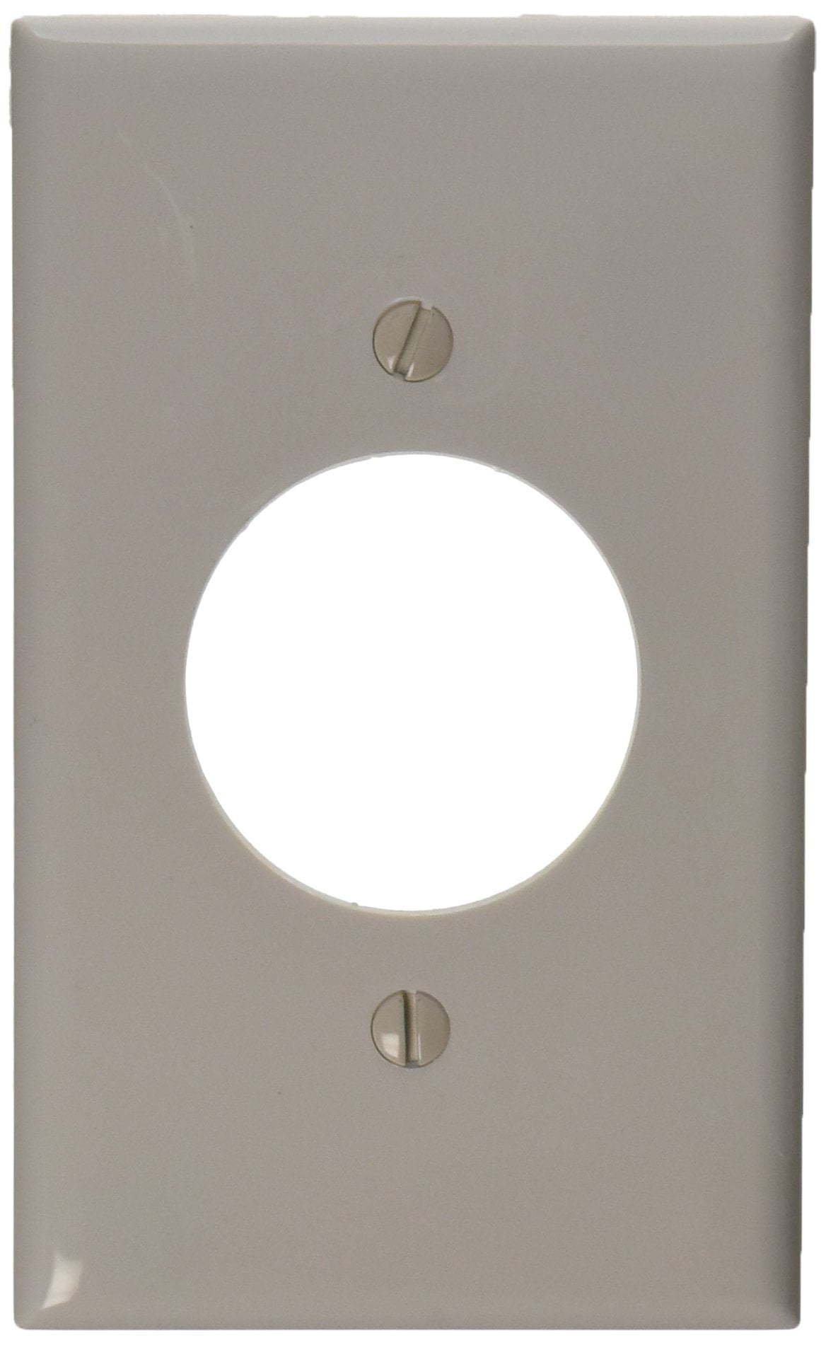Leviton 80720-W 1-Gang 1.60-Inch Diameter, Device Receptacle Wallplate ...