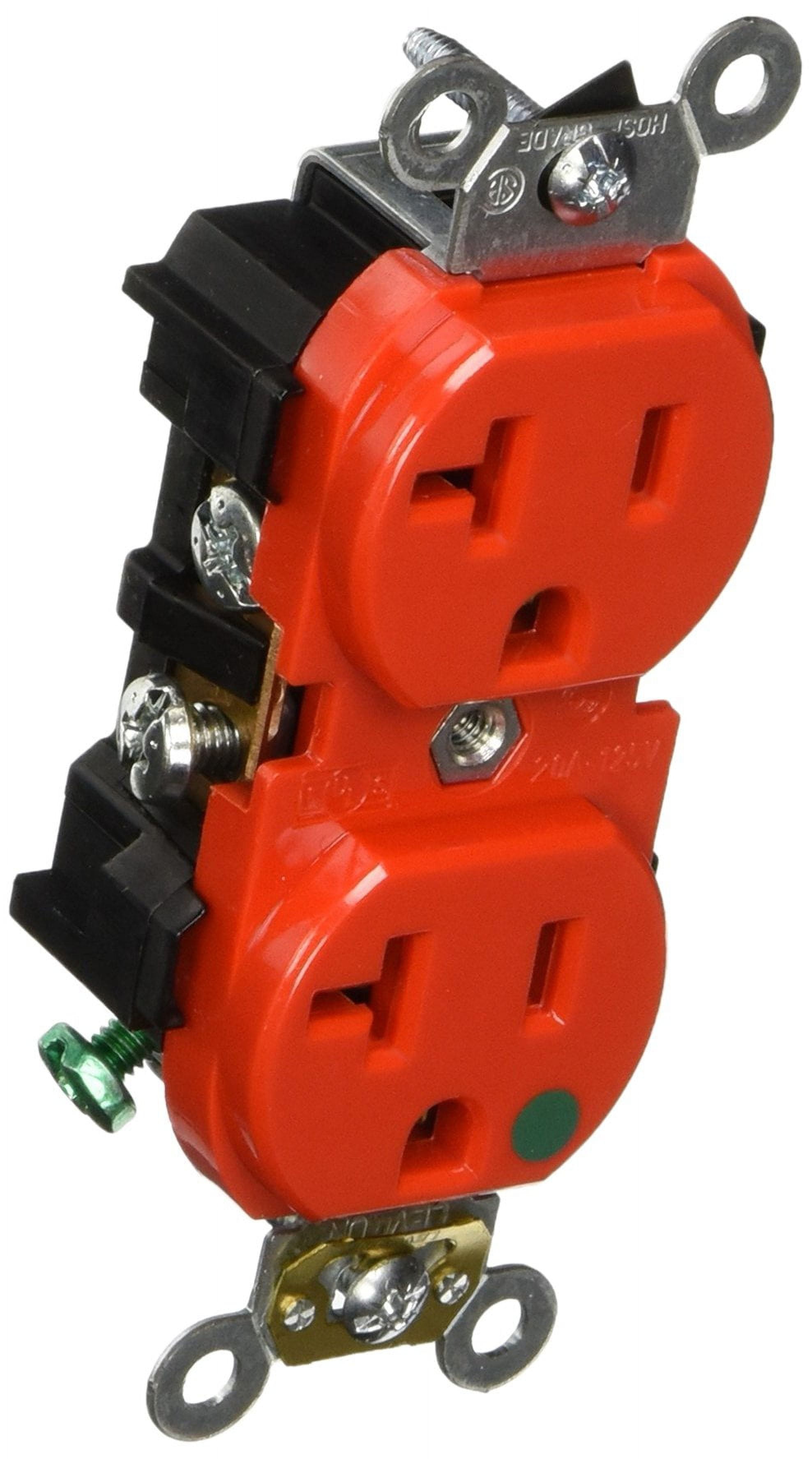 Hospital Grade Duplex Receptacle - Red - Walmart.com