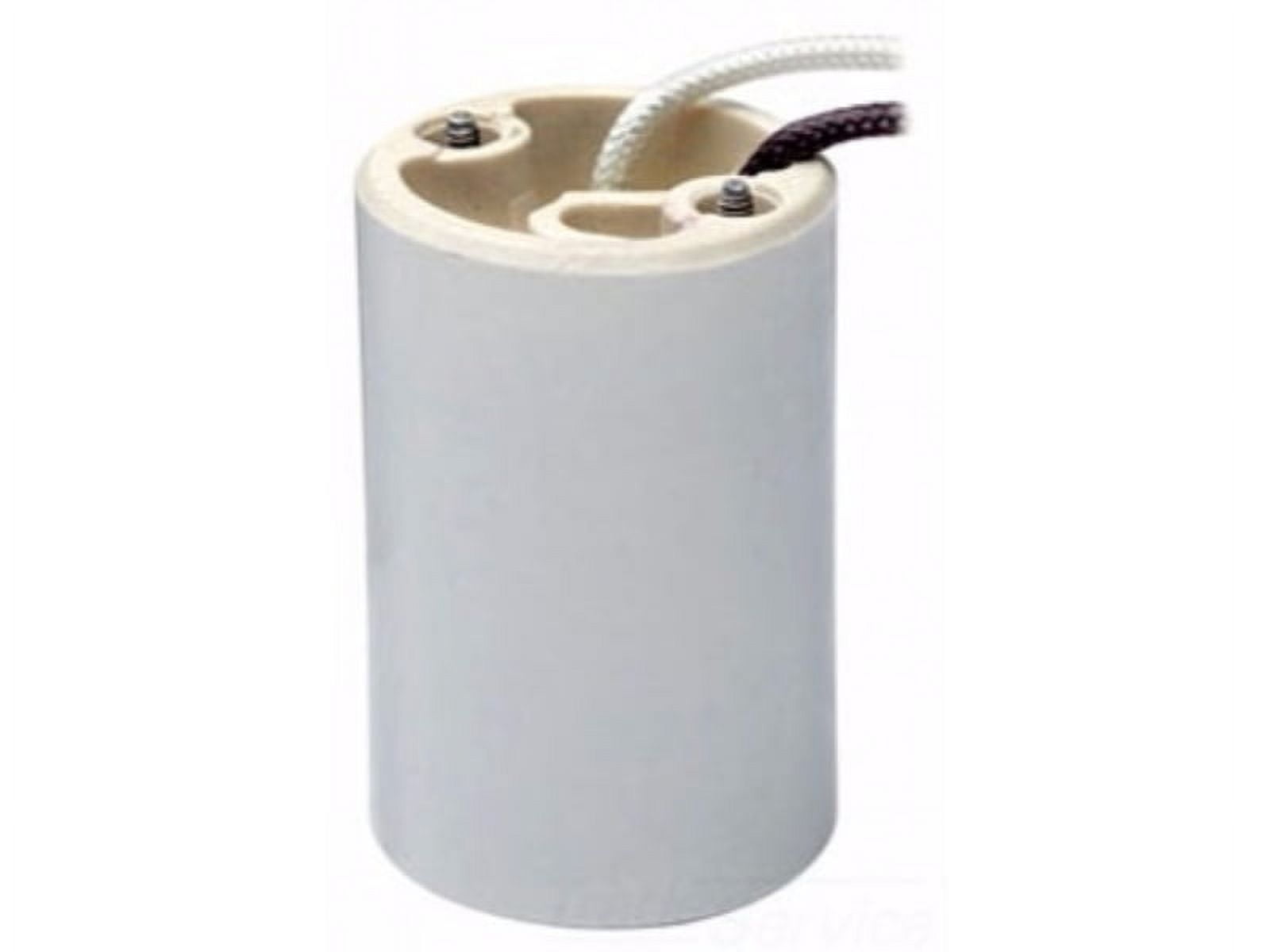 Leviton 8746 Mogul Base One-Piece Keyless Glazed Porcelain Lampholder ...
