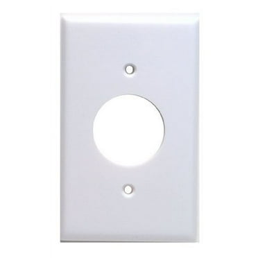 ENERLITES 4” Diameter Round Weatherproof Cover, Blank Metal Wall Plate ...
