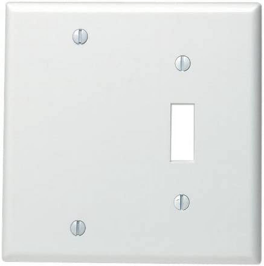 Leviton 88006 2-Gang 1-Toggle 1-Blank Device Combination Wallplate ...